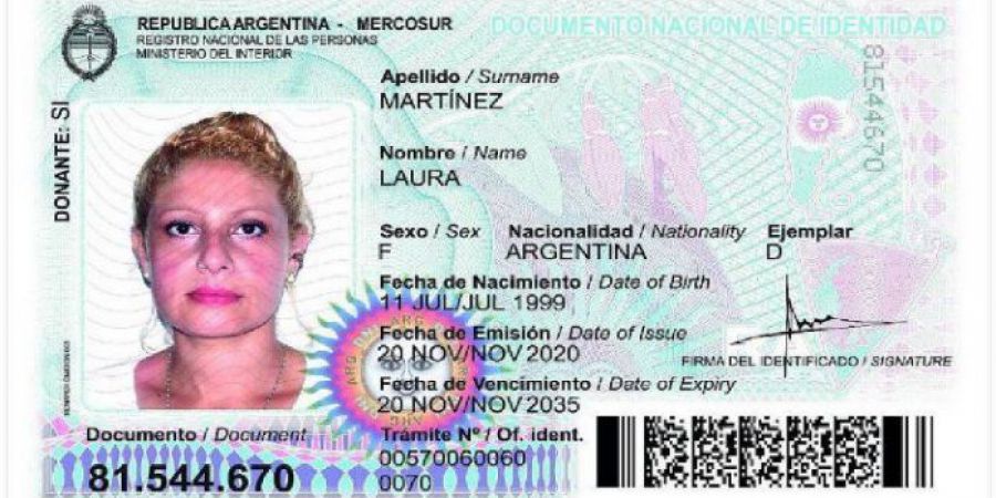 Así será el nuevo diseño del DNI | MalabrigoNoticias.com.ar