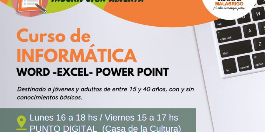 Curso de Informática: Word, Excel y Powerpoint | MalabrigoNoticias.com.ar